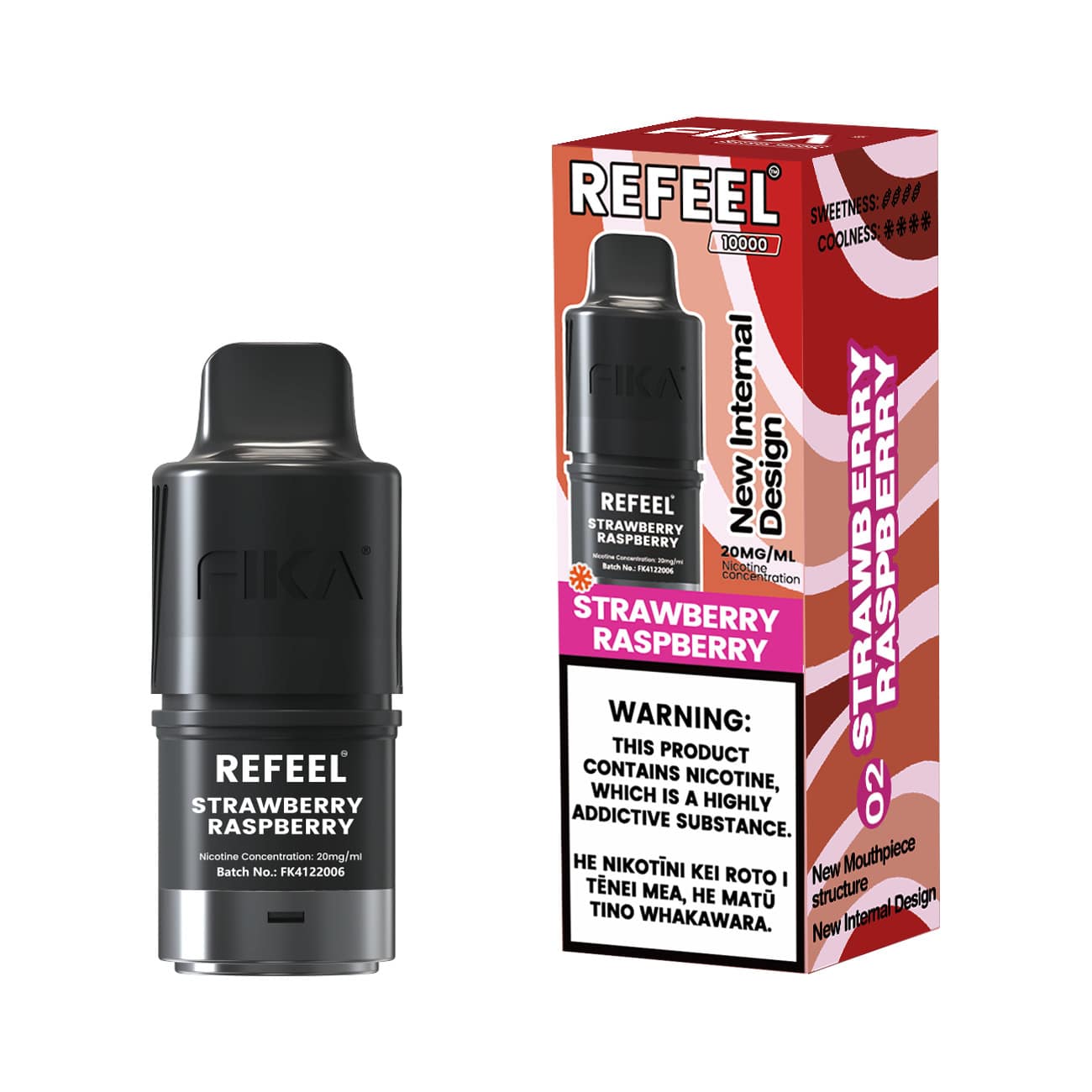 FIKA 10,000 Puff Pod - Strawberry Raspberry – 2020 Vapes