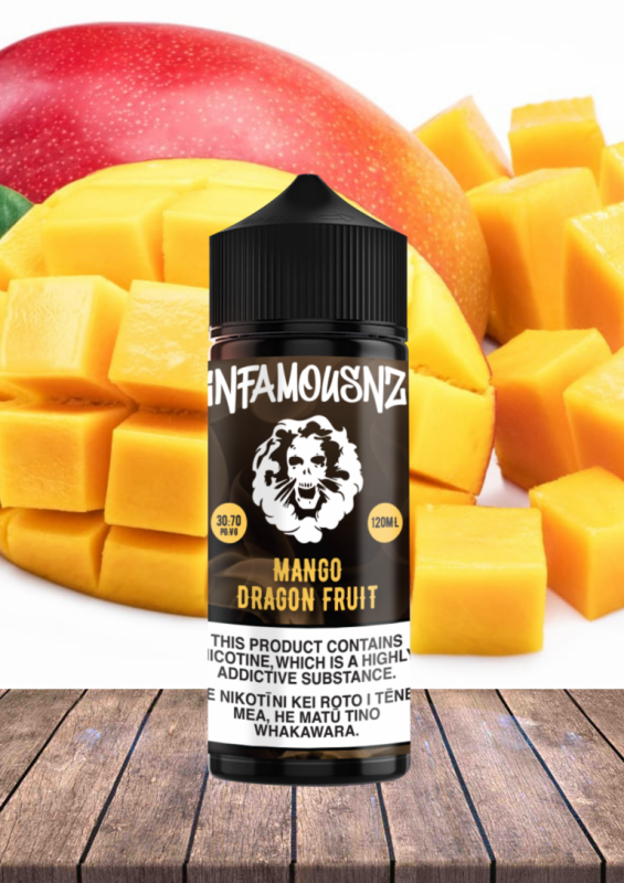 Infamous NZ - Mango Tropical (Mango Dragonfruit) 120ml – 2020 Vapes